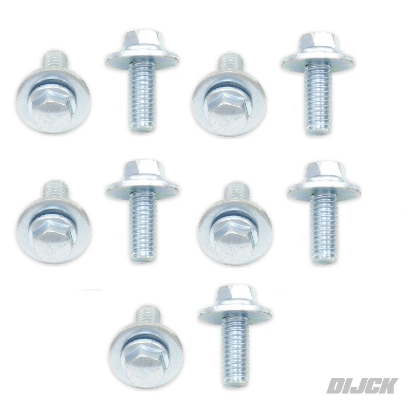 Bolt Kits > BOLT Hex Head Flange Bolt + Was M6X12(10 - Van Dijck MX