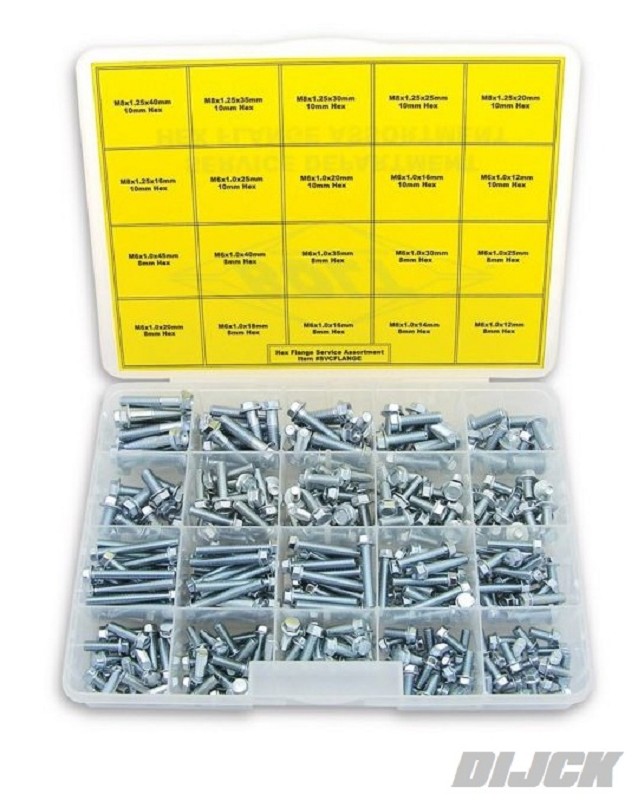 Bolt Kits > BOLT Hex Flange Service Assortments (352 - Van Dijck