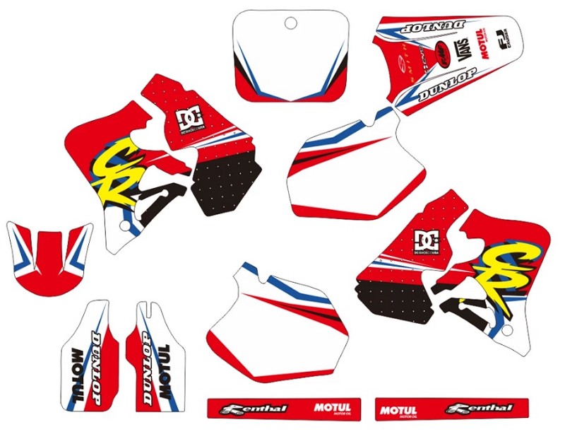 Stikkersets / Graphics > DIRT Decal CR125 95-97 CR250 95-96 RD B - Van