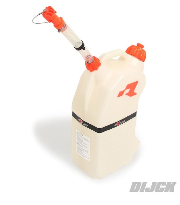 Accessoires > RACETECH Fuel Can Clear/Orange 15 Liter - Van Dijck MX